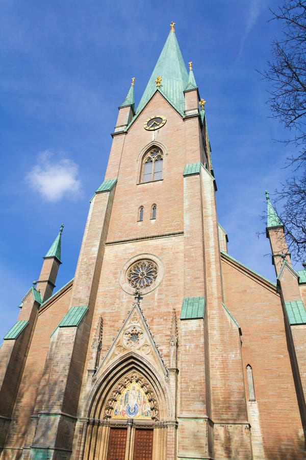 Linkoping cathedral stock image. Image of sweden, ping - 41693703
