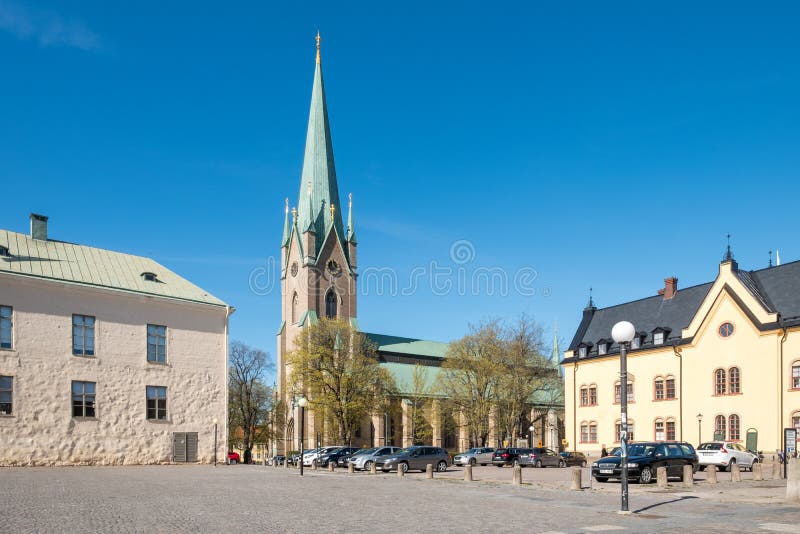 Linkoping Cathedral during Spring in Sweden Editorial Stock Image ...