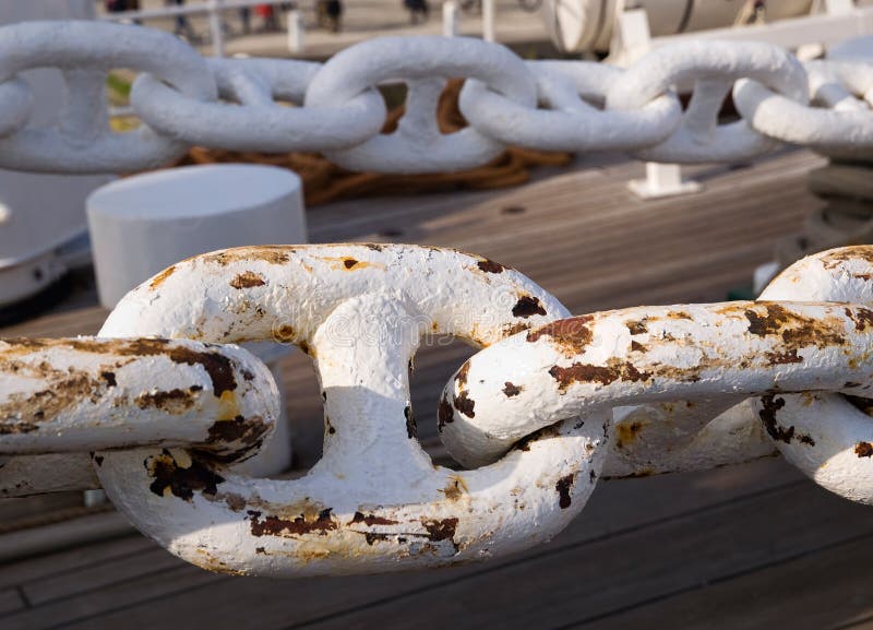 Links in a chain stock image. Image of metal, wood, links - 29559713