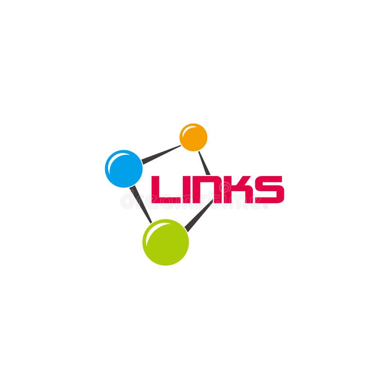 Links Colorful Dots Point Symbol Logo Decoration Vector Stock Vector ...