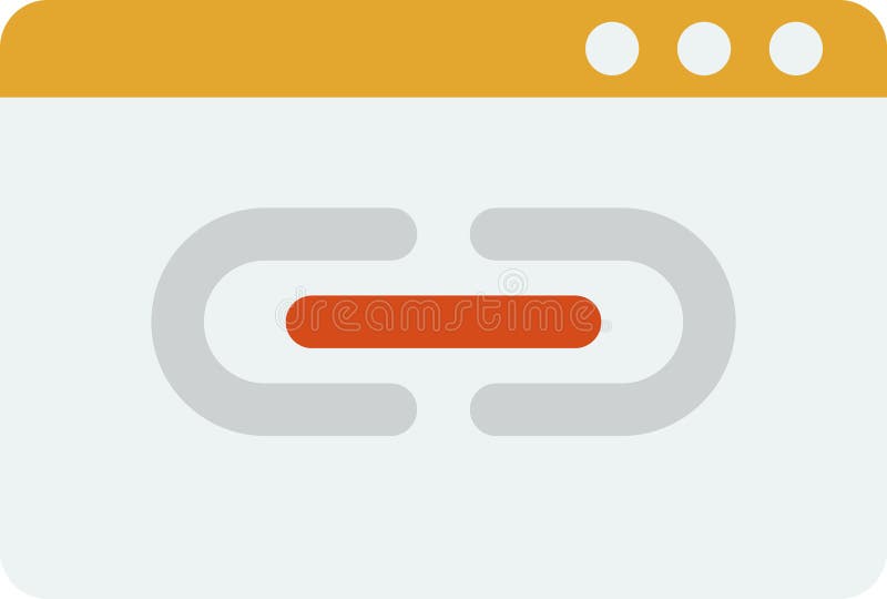 Links and Connections Illustration in Minimal Style Stock Vector ...