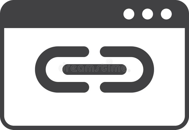 Links and Connections Illustration in Minimal Style Stock Vector ...