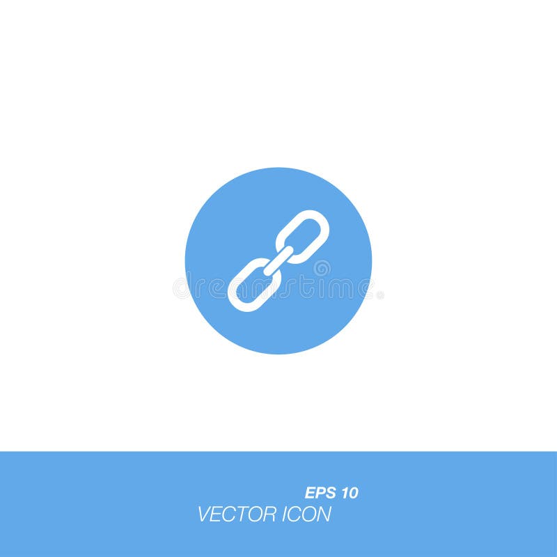 Links Icon in Flat Style Isolated on White Background. Stock ...