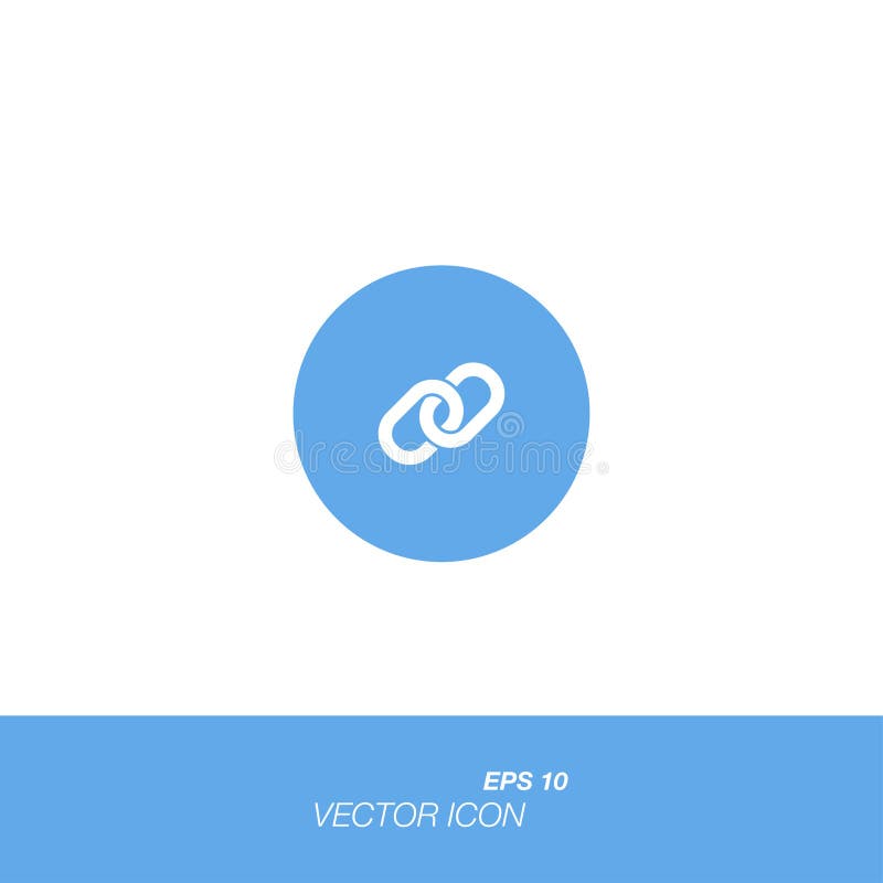 Links Icon in Flat Style Isolated on White Background. Stock ...