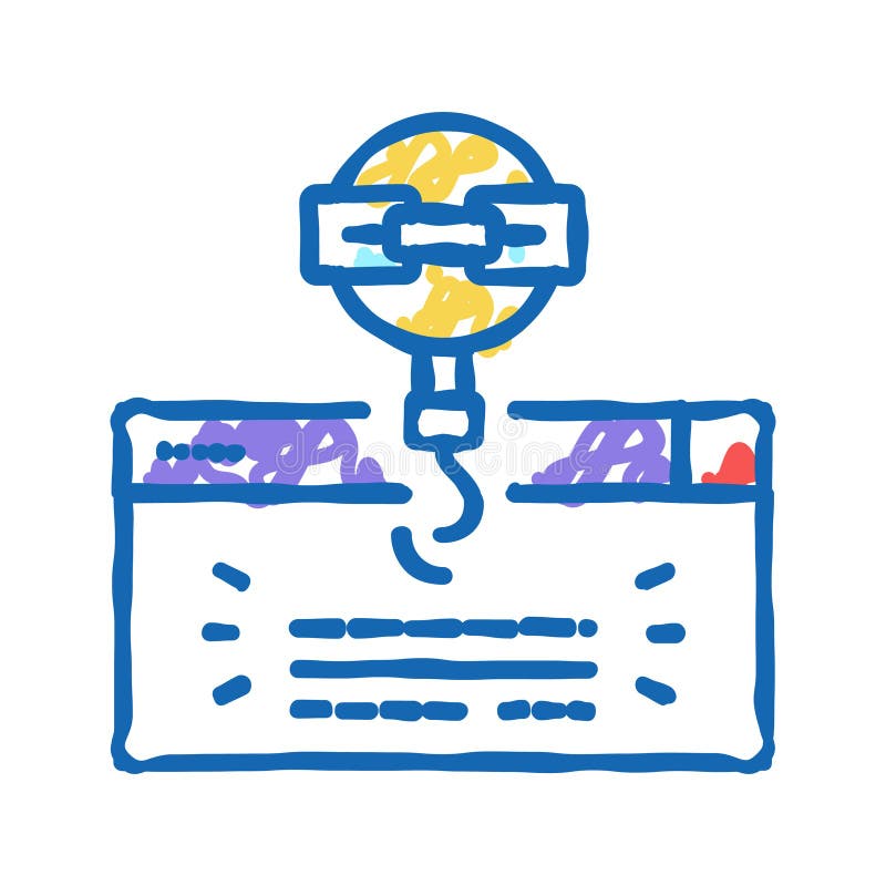 Links with Proper Anchor Text Icon Doodle Illustration Stock Vector ...