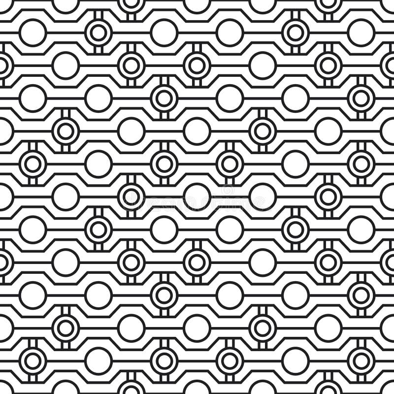 Links Seamless Pattern, Black Stock Vector - Illustration of pattern ...