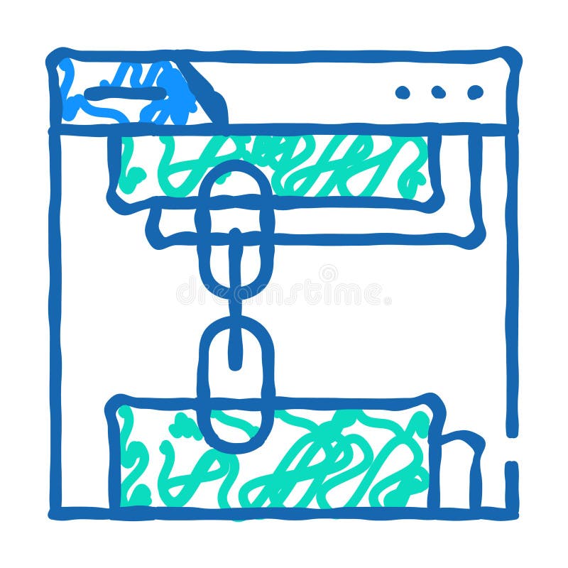 Links Seo Optimization Icon Doodle Illustration Stock Illustration ...