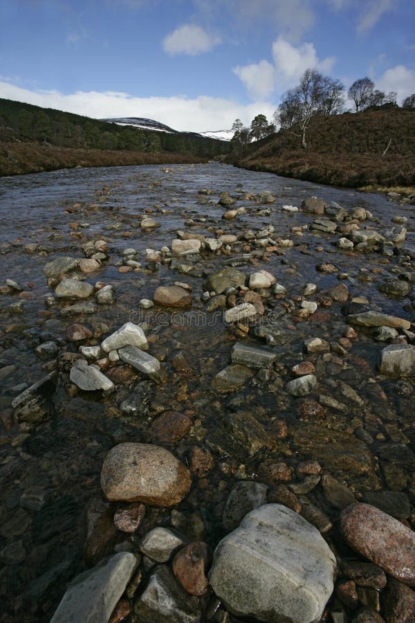 Linn of Quocih stock photo. Image of braemar, river, moor - 35317394