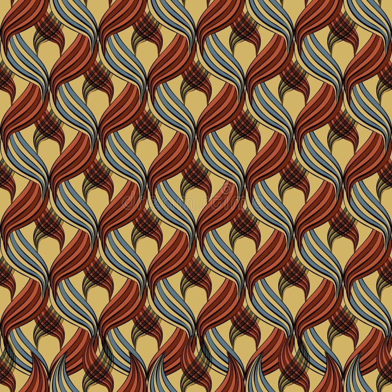 Leaves Overlapping Pattern Repeat Stock Illustrations – 567 Leaves ...