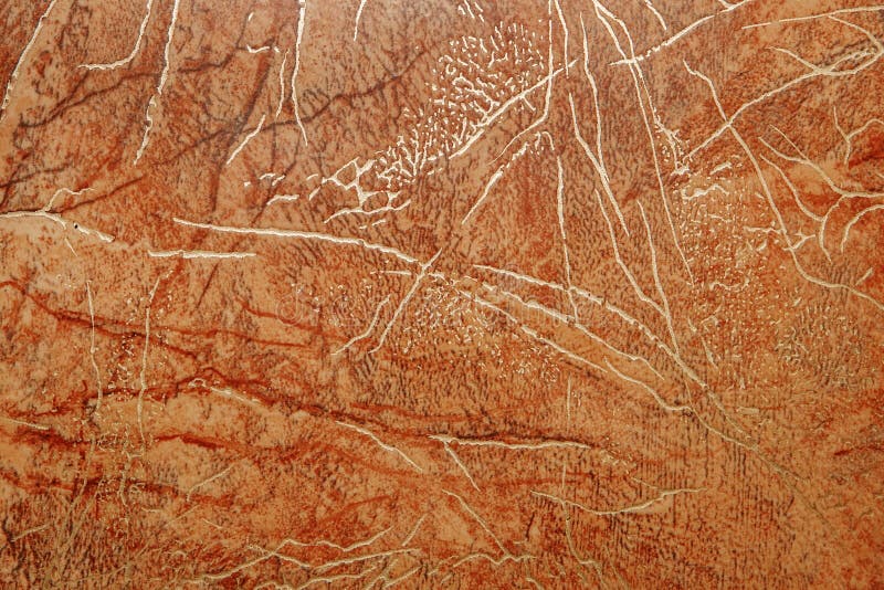 Linoleum with Brown Abstract Pattern with Bright Golden Streaks Stock ...