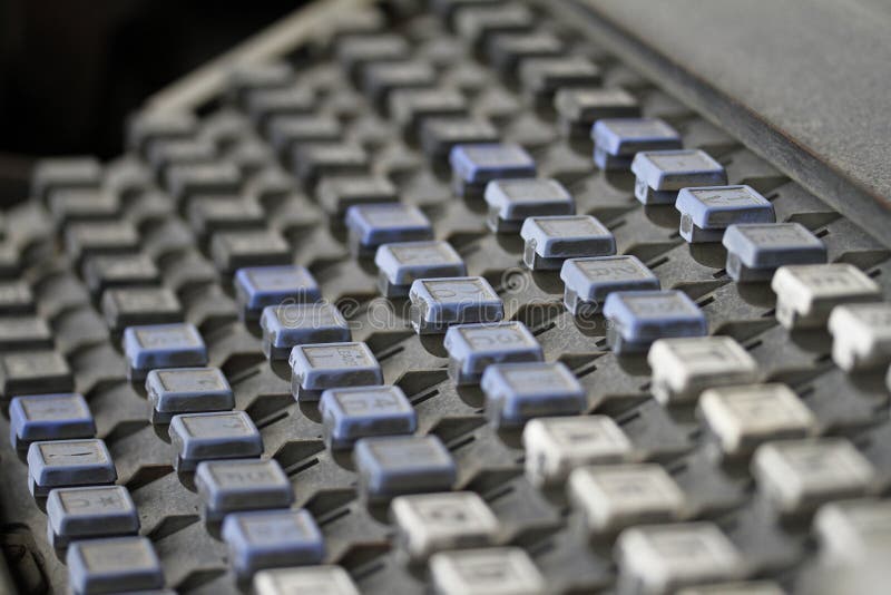 Linotype Keyboard stock photo. Image of retro, mergenthaler - 18871612