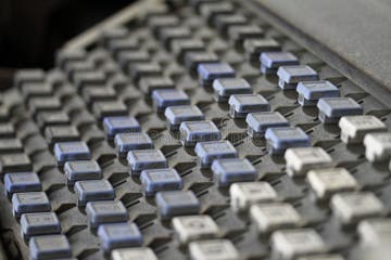 Linotype Keyboard stock photo. Image of retro, mergenthaler - 18871612