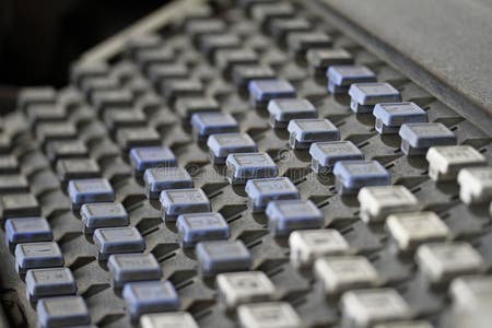 Linotype Keyboard stock photo. Image of retro, mergenthaler - 18871612