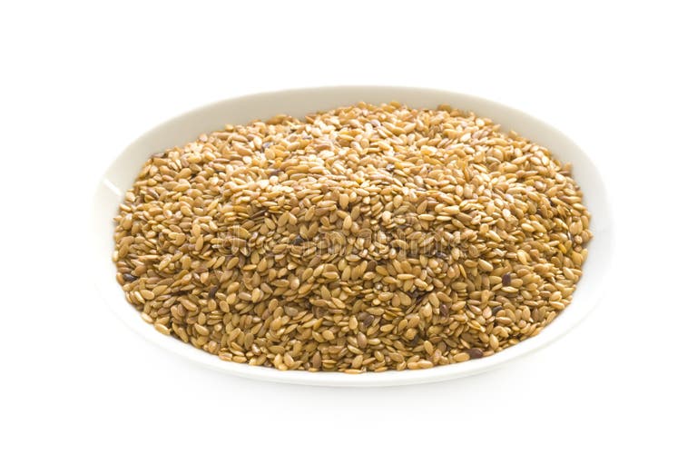 Linseed or Flaxseed Isolated Stock Photo - Image of grain, shot: 27140346