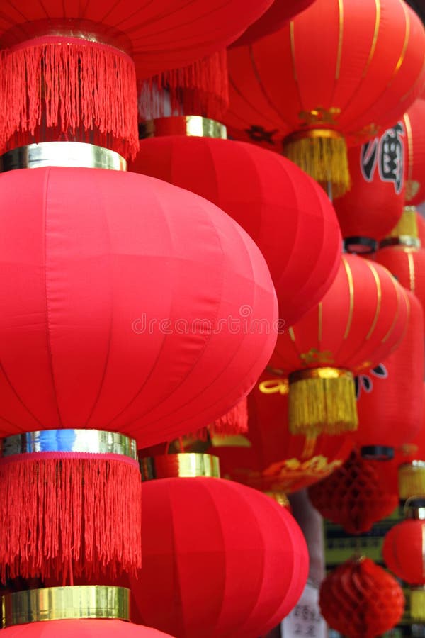 Linterna china foto de archivo. Imagen de cultura, rojo - 16088754