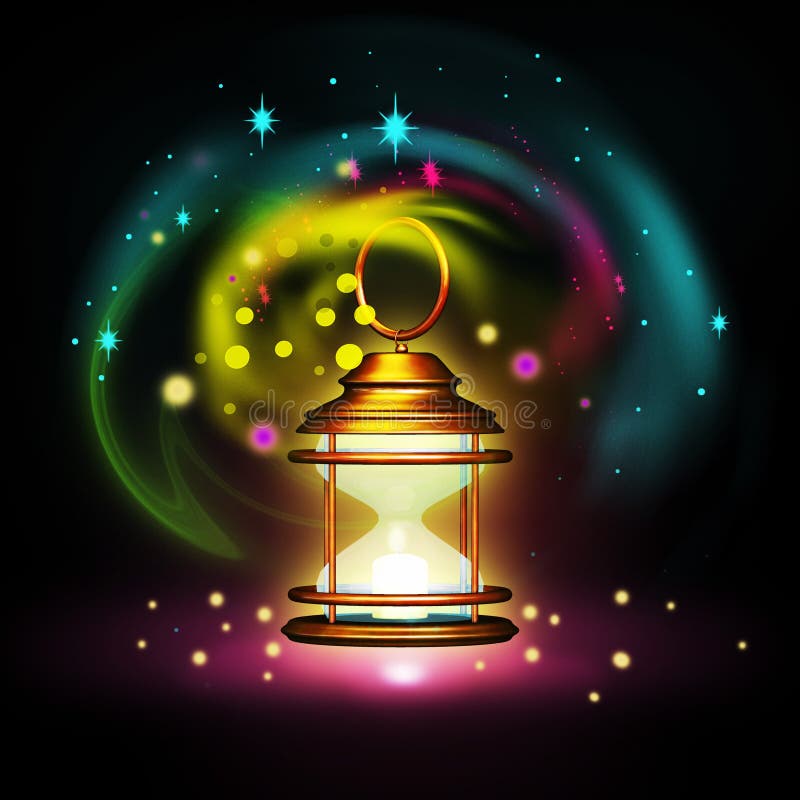 Linterna mágica stock de ilustración. Ilustración de decorativo - 45138915