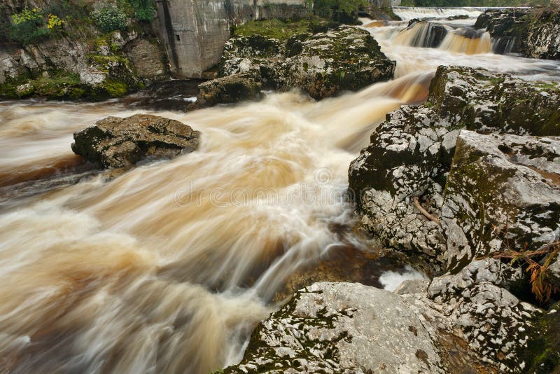 Becky Falls stock photo. Image of forest, green, waterfall - 6338462