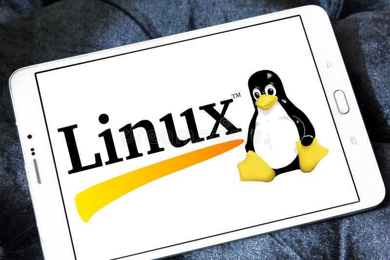 Linux Operating System Logo Editorial Photography - Image of logo ...