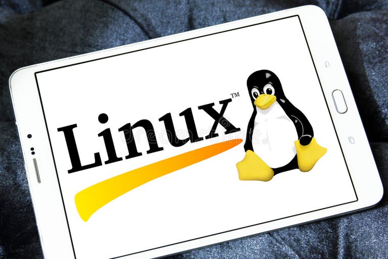 Linux Operating System Logo Editorial Stock Photo - Image of icons ...