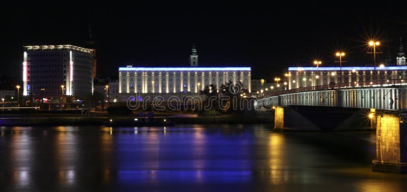 Linz Austria Donau stock image. Image of donau, licht - 46721885