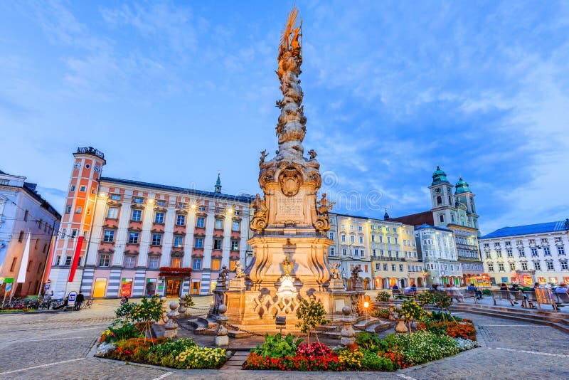 Linz, Austria. editorial photo. Image of centre, heritage - 127126906