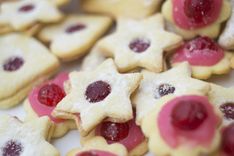 Linz cakes stock image. Image of cookie, cake, linzer - 36313261