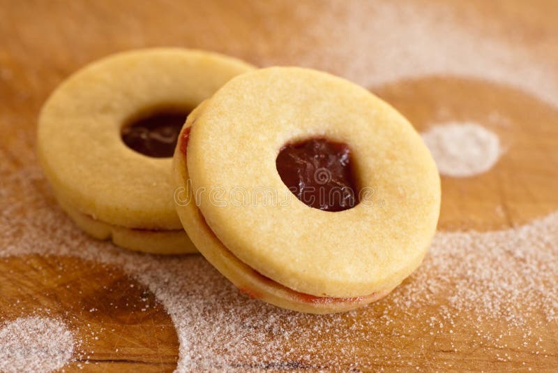 Linzer cookie stock image. Image of sweet, closeup, bake - 31051591
