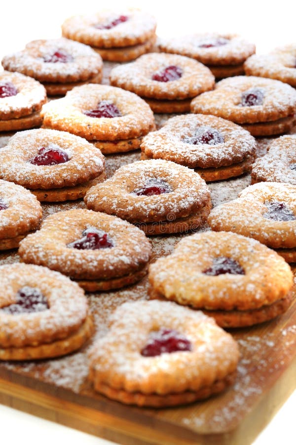 Linzer Cookie. stock photo. Image of confectionery, baking - 36461832