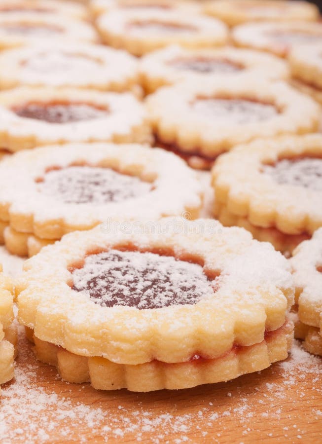 Linzer Cookies stock image. Image of sprinkle, linzer - 31035295