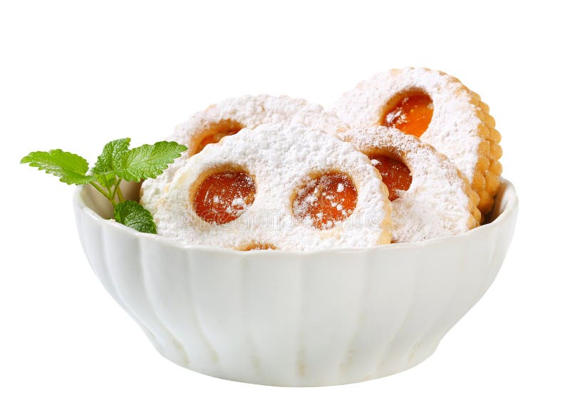 Linzer eyes stock image. Image of sweet, isolated, jelly - 56591877
