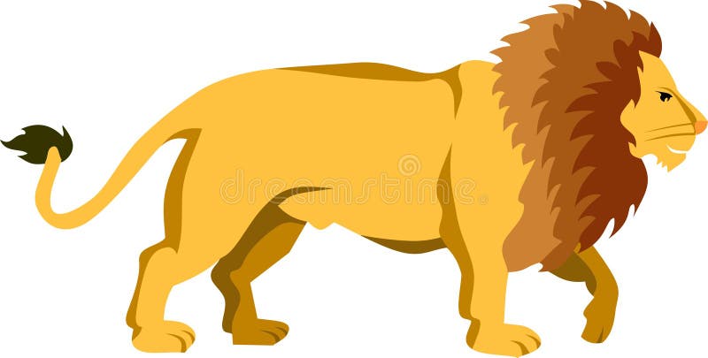 Lion walking stock vector. Illustration of isolated, happiness - 41682973 Lion walking stock vector. Illustration of isolated, happiness - 41682973