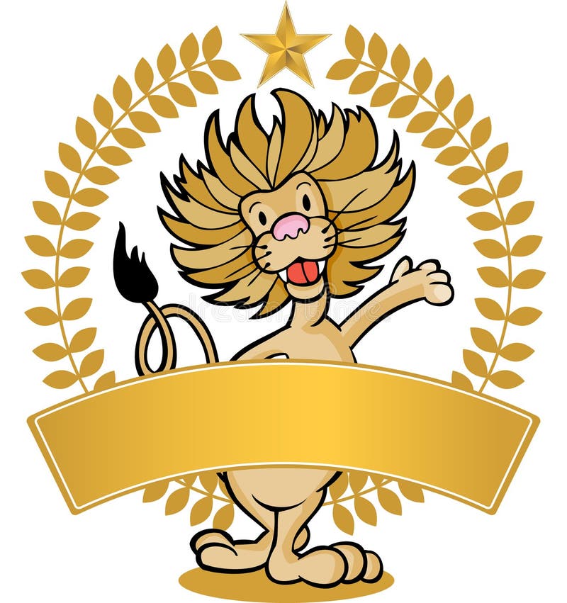 Lion - Banner stock vector. Illustration of vector, safari - 9363406