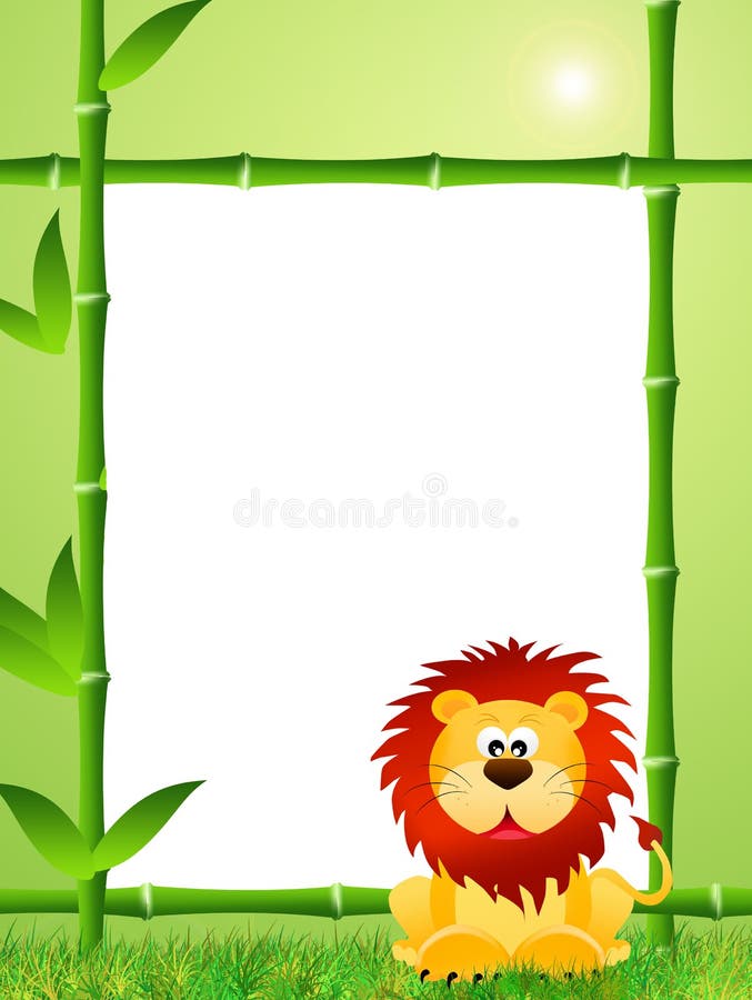 Lion cartoon stock illustration. Illustration of scene - 31954360
