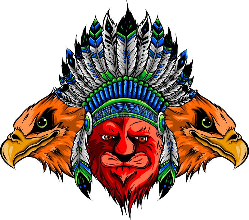 Native American Hawk Art