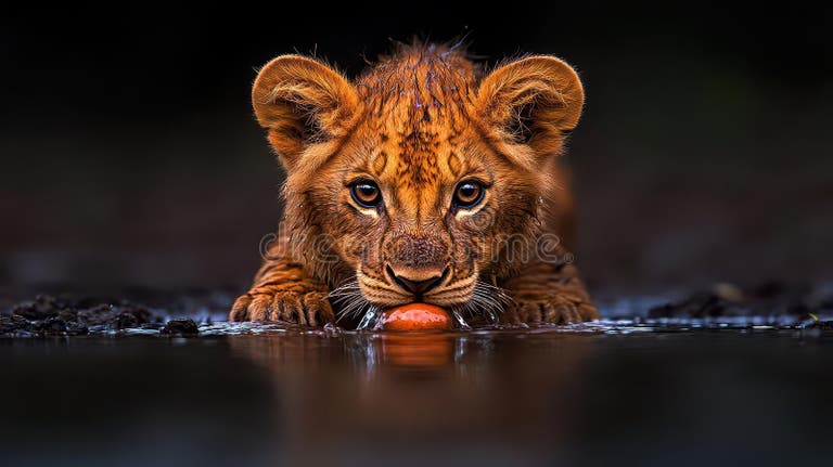 Cub Drinking Water Stock Illustrations – 180 Cub Drinking Water Stock ...