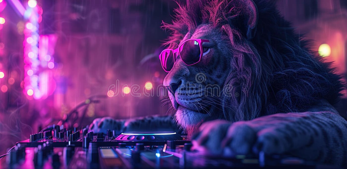 Lion Dj Stock Illustrations – 96 Lion Dj Stock Illustrations, Vectors & Clipart - Dreamstime