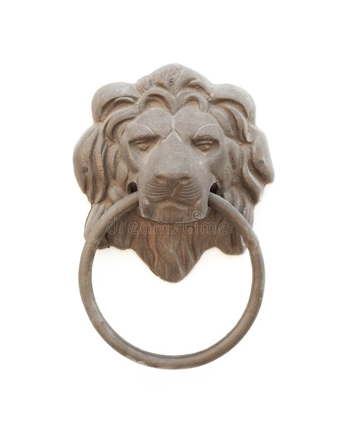 Lion door handle stock image. Image of western, decoration - 15155103