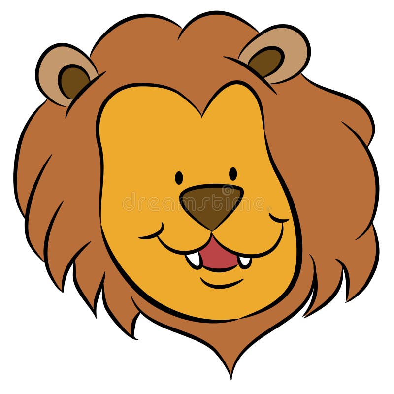 Lion Face stock vector. Illustration of happy, symbol - 41097435
