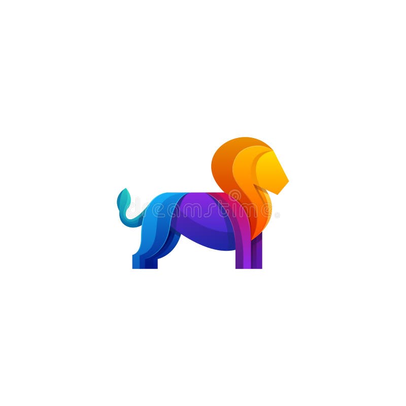 Lion Design Color Full Stock Illustrations – 133 Lion Design Color Full ...