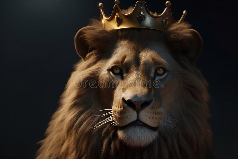 Golden Lion Crown Stock Illustrations – 996 Golden Lion Crown Stock ...
