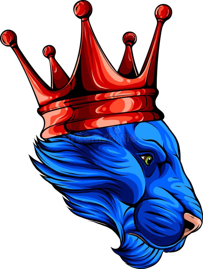 Lion Head Colorful Hand Draw Vector Illustration Stock Vector ...