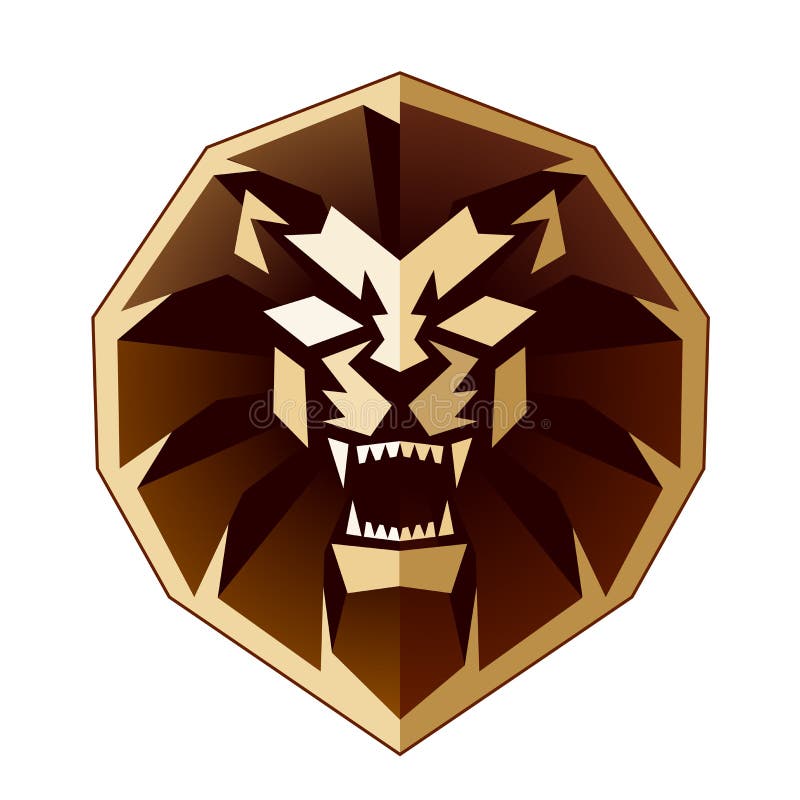 Front View Lion Head Stock Illustrations – 994 Front View Lion Head ...