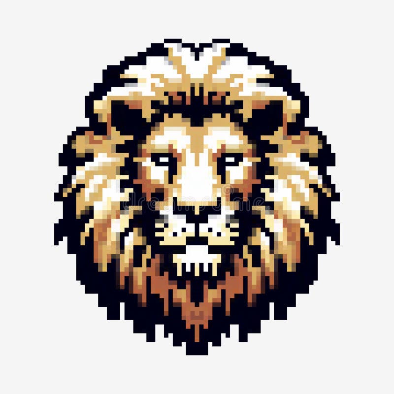 Lion Pixel Stock Illustrations – 430 Lion Pixel Stock Illustrations ...