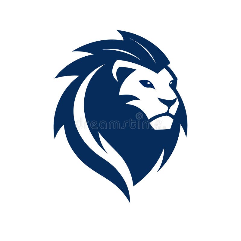 Lion Head Mascot Logo Vector Art Illustration Stock Vector ...