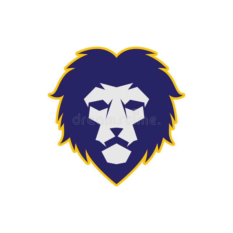Lion head vector icon stock vector. Illustration of abstract - 175347578
