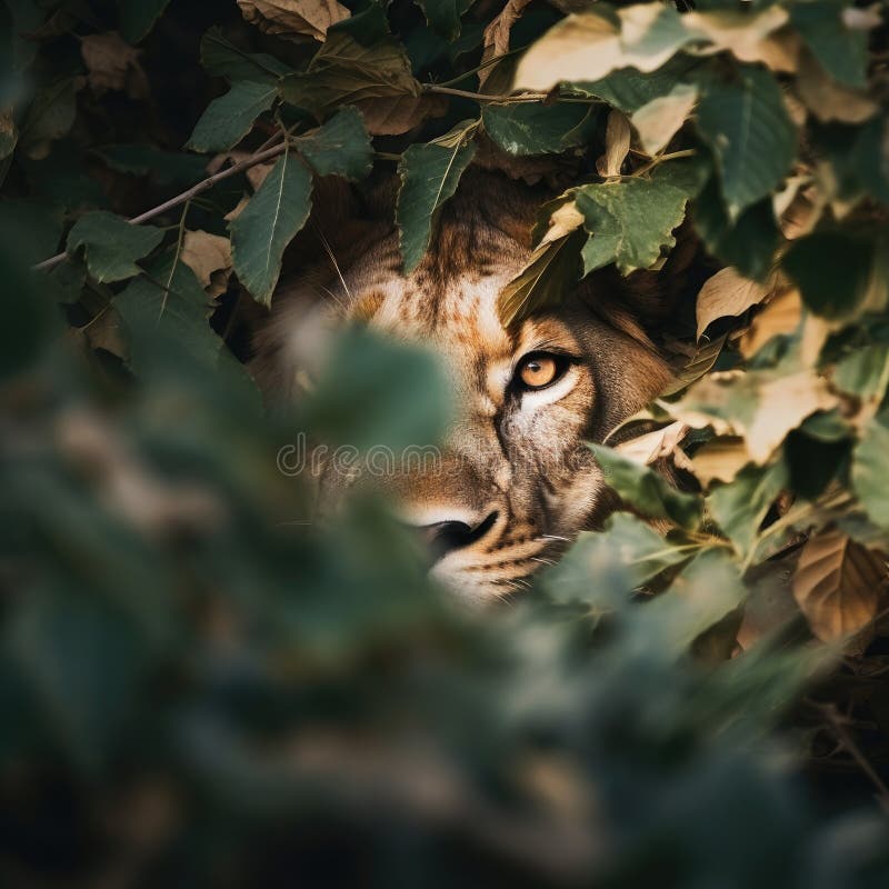 Hiding Lion Stock Illustrations – 426 Hiding Lion Stock Illustrations ...