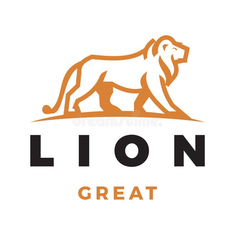 Lion Icon Logo Design Template Stock Vector - Illustration of creative ...