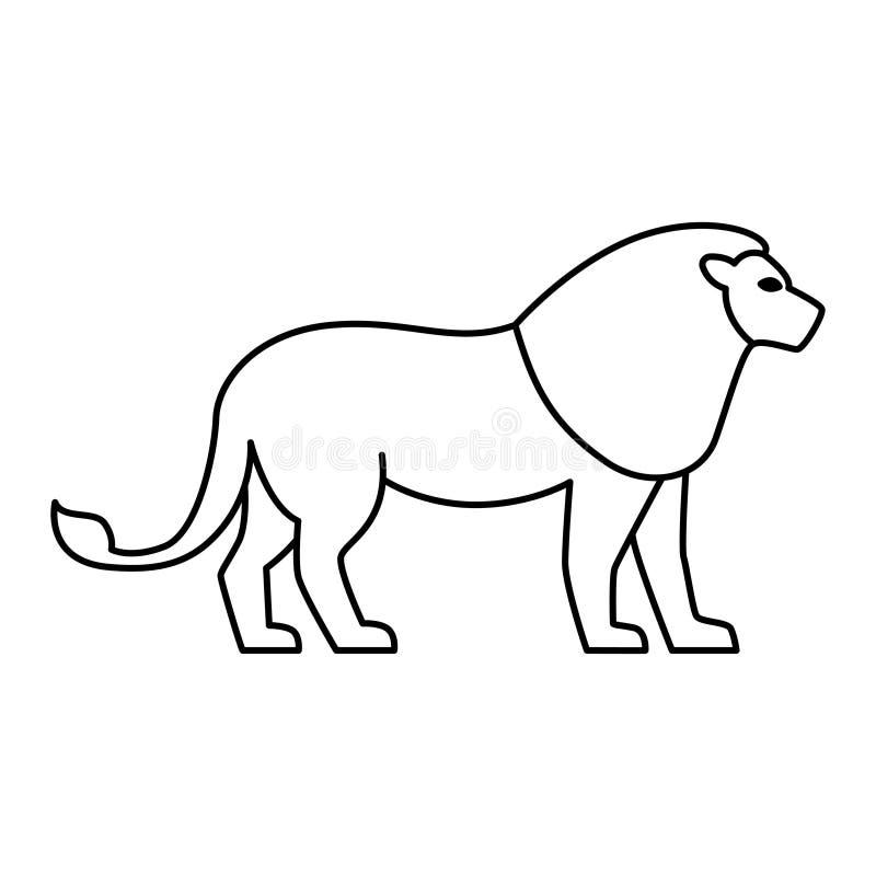 Lion Icon Vector Design Template Stock Vector - Illustration of head ...