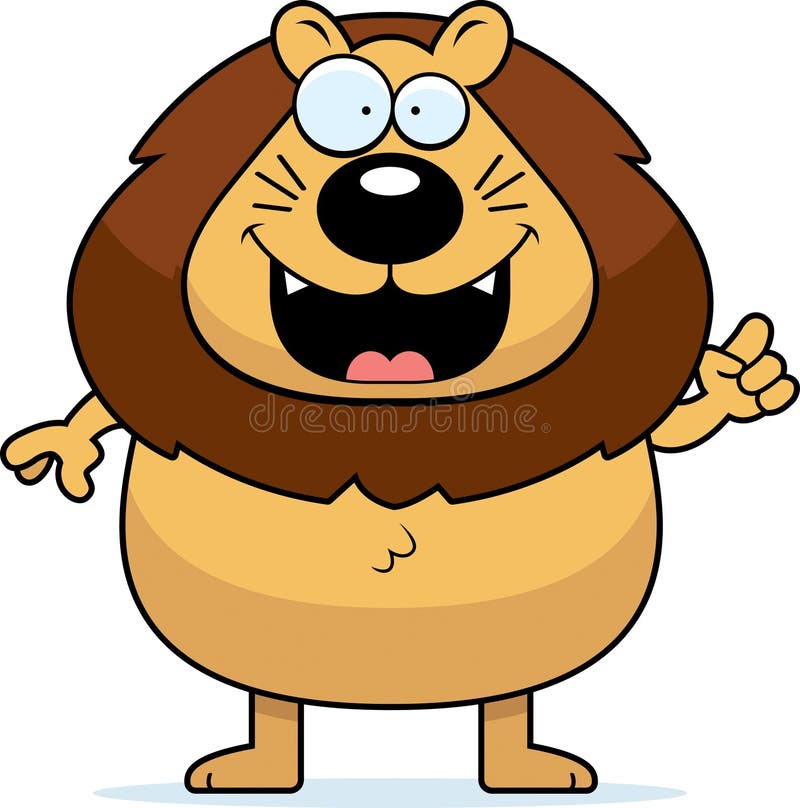 Fat Lion stock vector. Illustration of lion, animal, round - 2032143