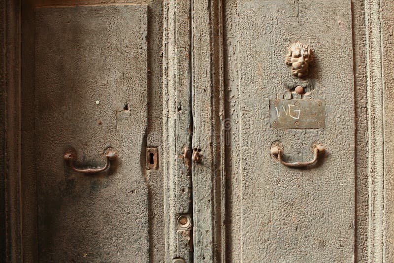 Lion Keyhole Door stock photo. Image of material, lock - 62458508